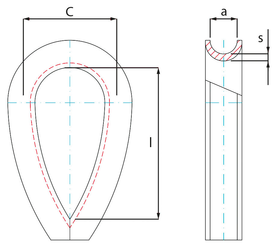 DIN13411-1 Thimbles|DIN EN13411 Wire Rope Thimbles - Advance Group