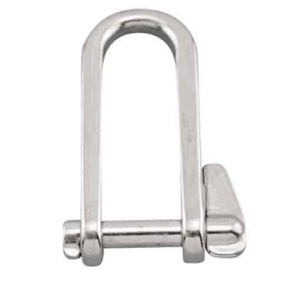 Long D Shackle with Key Pin/Captive Self-Locking Pin SS316 - Advance Group